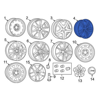 Jeep Compass OEM Wheels | Original Steel & Alloy Wheels — CARiD.com