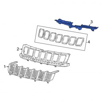 Jeep Compass Grille Brackets & Hardware — CARiD.com