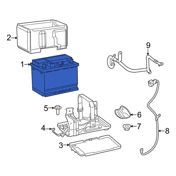 Jeep OE BBAUX101AB - Vehicle Battery