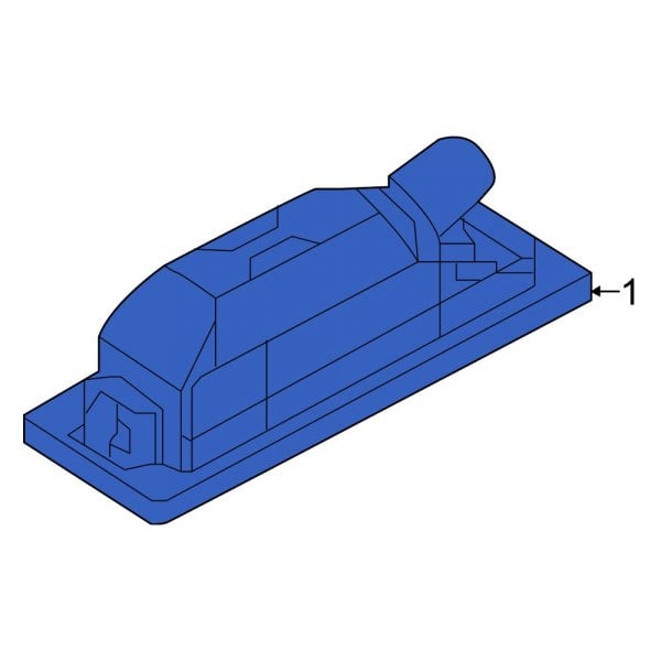Jeep OE 68582284AA - Rear License Plate Light Assembly