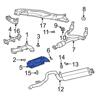 Jeep Liberty OEM Exhaust Parts - Systems, Tips, Pipes | CARiD