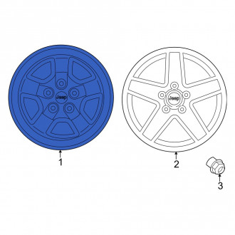 Jeep Compass OEM Wheels | Original Steel & Alloy Wheels — CARiD.com