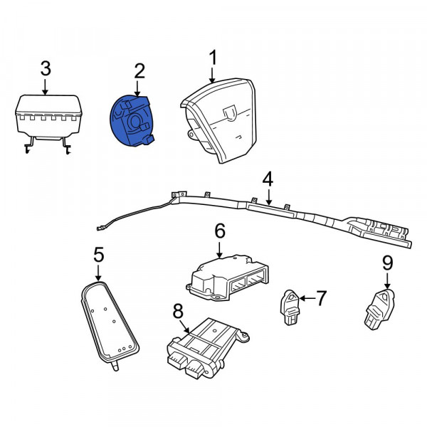 Jeep OE 5156106AG - Air Bag Clockspring
