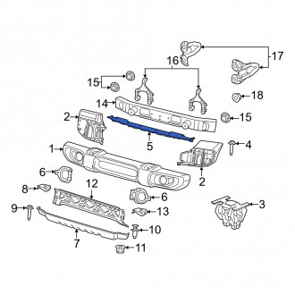 Jeep Gladiator OEM Bumpers | Genuine Front & Rear Bumpers — CARiD.com