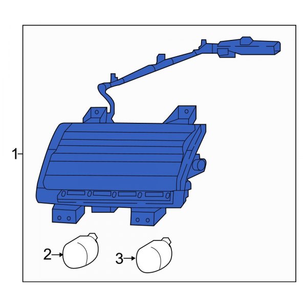Jeep OE 68307245AH - Front Left Turn Signal Light Assembly