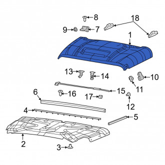 Jeep Gladiator Replacement Hood Panels — CARiD.com