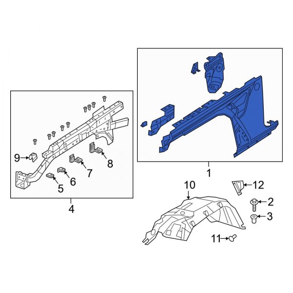 Jeep OE 68281947AC - Front Left Fender