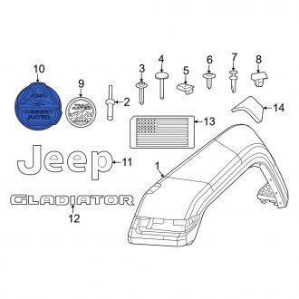Jeep OE™ Emblems & Logos - CARiD.com