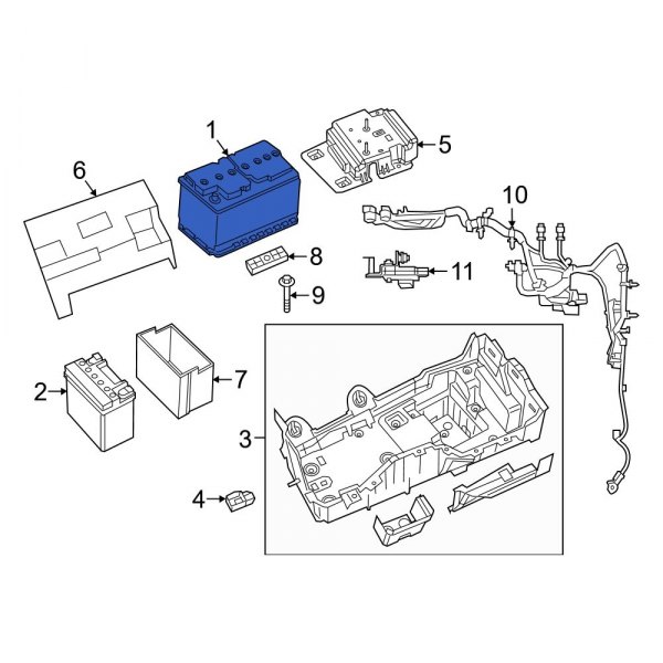 Jeep OE BBAUX101AB - Vehicle Battery