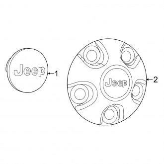 2022 Jeep Gladiator Wheel Center Caps | CARiD