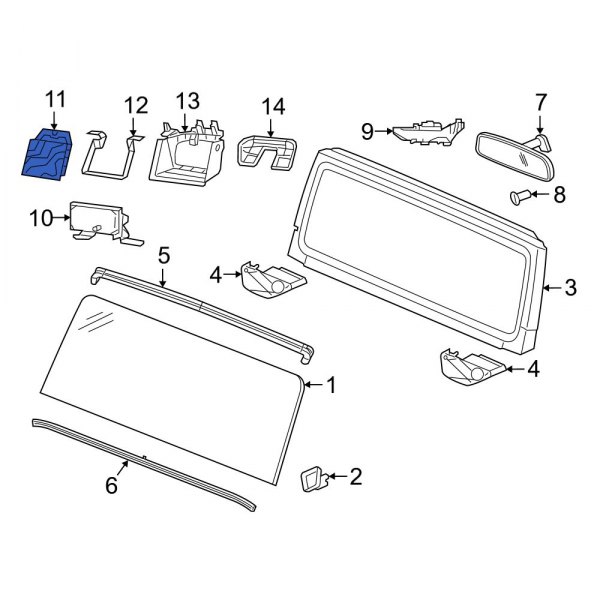 Jeep OE 56029828AA - Collision Avoidance Control Module