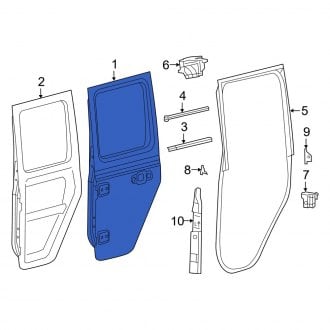 Jeep Gladiator Replacement Door Shells & Skins — CARiD.com