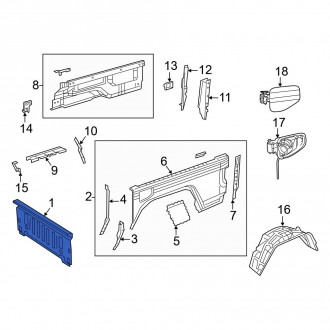 Jeep Gladiator OEM Quarter Panels & Parts | Rear & Front — CARiD.com