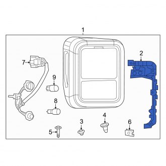 Jeep Gladiator OEM Tail Lights - LED, Fiber Optic | CARiD