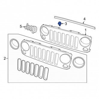 Jeep Wrangler Grille Brackets & Hardware | CARiD