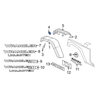 Jeep Wrangler OEM Exterior & Body Parts — CARiD.com