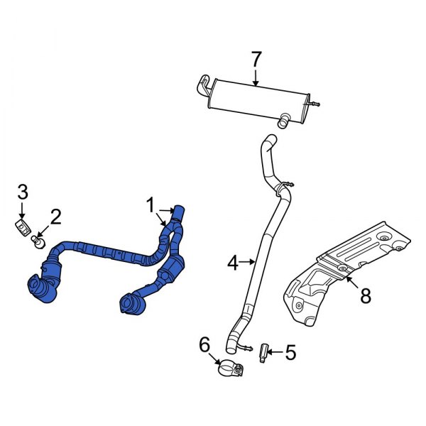 Jeep OE 52059930AH - Catalytic Converter