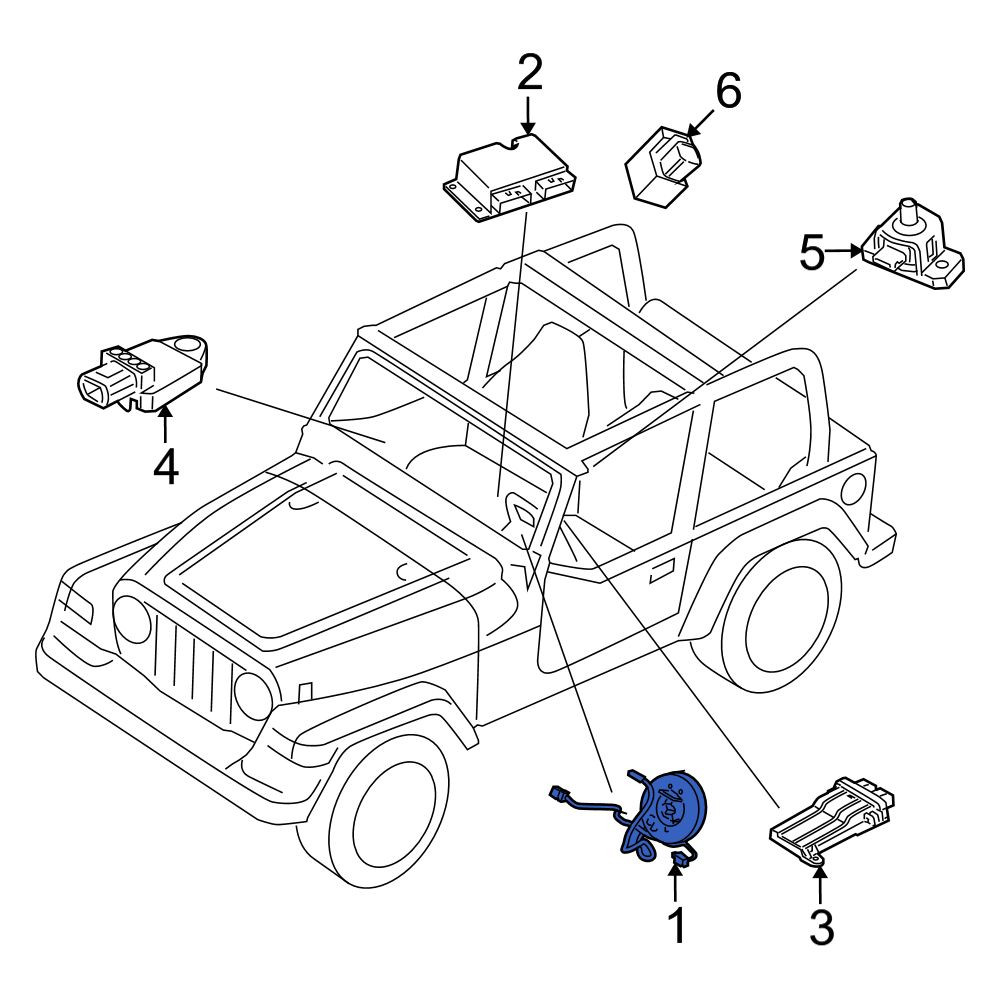 Jeep OE 5156106AG - Air Bag Clockspring