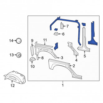Jeep Wrangler OEM Quarter Panels & Parts | Rear & Front — CARiD.com