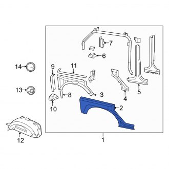Jeep Wrangler OEM Quarter Panels & Parts | Rear & Front — CARiD.com