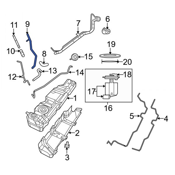 Jeep OE 68518554AA - Evaporative Emissions System Lines
