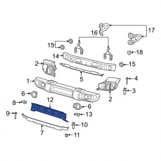 Jeep Gladiator Replacement Bumper Moldings & Trim — CARiD.com