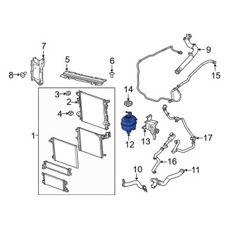 Jeep Wrangler OEM Engine Cooling Parts | Radiators, Fans — CARiD.com