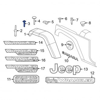 Jeep Grand Wagoneer Fender Support Braces & Hardware — CARiD.com