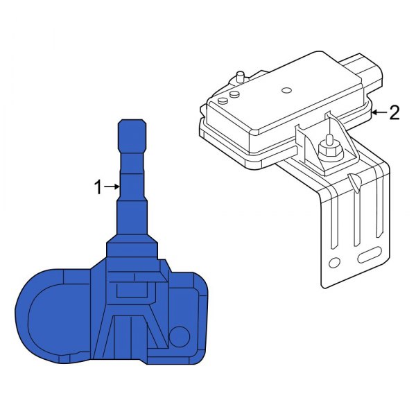 Jeep OE 68339096AB - Tire Pressure Monitoring System (TPMS) Sensor