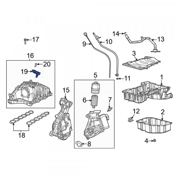 Jeep OE 68490034AA - Manifold Absolute Pressure Sensor