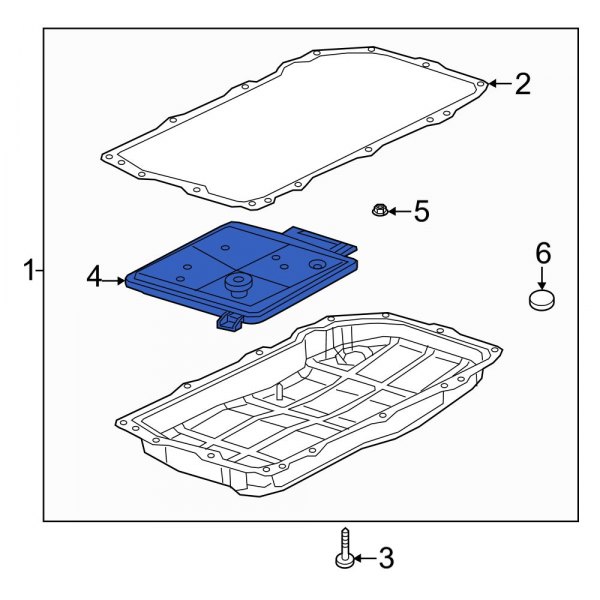 Jeep OE 68507897AA - Transmission Oil Filter