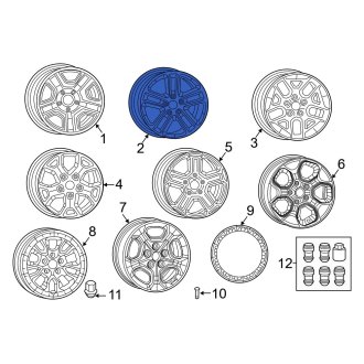 Jeep Wrangler Factory Steel Wheels — CARiD.com