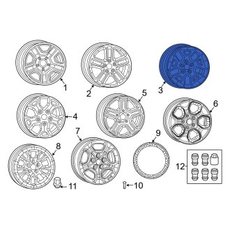 Jeep Wrangler OEM Wheels - Original Steel & Alloy Wheels | CARiD