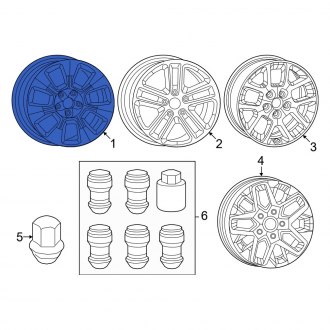 Jeep Wrangler OEM Wheels | Original Steel & Alloy Wheels — CARiD.com