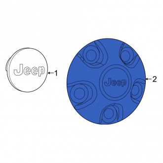 Jeep Gladiator OEM Wheel Center Caps | Emblems, Logos — CARiD.com