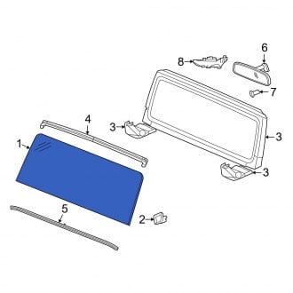 Jeep Wrangler OEM Glass - Windshields, Door Glass | CARiD
