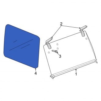 Jeep Wrangler OEM Glass - Windshields, Door Glass | CARiD