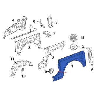 Jeep Wrangler OEM Quarter Panels & Parts | Rear & Front — CARiD.com