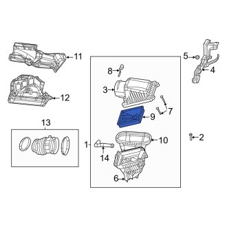 Jeep OE™ Air Intake - CARiD.com
