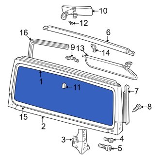 Jeep Wrangler OEM Glass | Windshields, Door Glass — CARiD.com