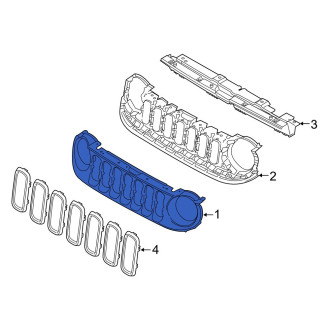 Jeep Renegade OEM Grilles | Factory Billet & Mesh Grilles — CARiD.com