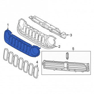 Jeep Renegade Replacement Grilles - Moldings, Brackets | CARiD