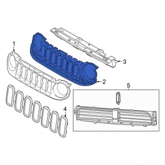 Jeep Renegade OEM Grilles - Factory Billet & Mesh Grilles | CARiD
