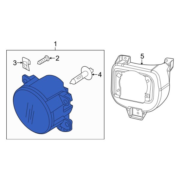Jeep OE 68202187AA - Front Fog Light