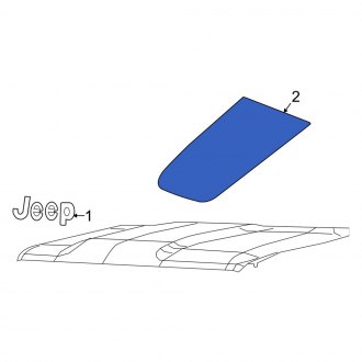 Jeep Replacement Hood Moldings, Decals, Ornaments — CARiD.com