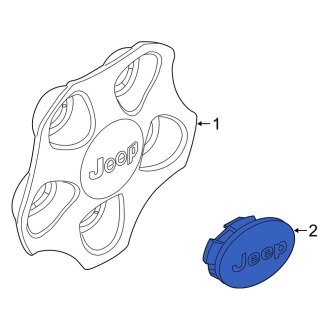 Jeep OEM Wheel Center Caps - Emblems, Logos, Trim Rings | CARiD
