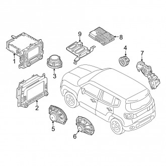 2017 Jeep Renegade Speaker & Sub Installation Parts | CARiD