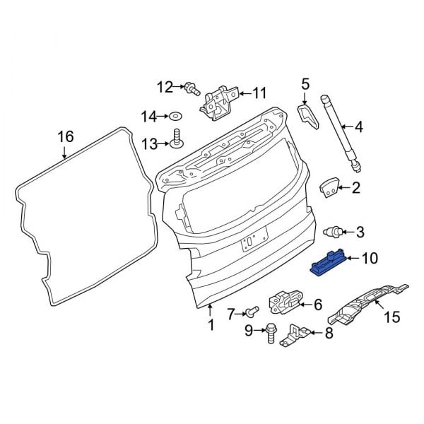 Jeep OE 68247423AB - Rear Liftgate Latch Release Switch