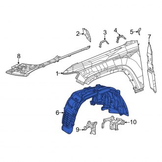 Jeep Grand Cherokee Inner Fenders - Wells, Liners, Shields | CARiD