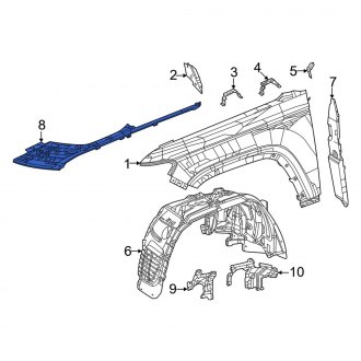 Jeep Grand Cherokee OEM Fenders | Factory Front & Rear Fenders — CARiD.com
